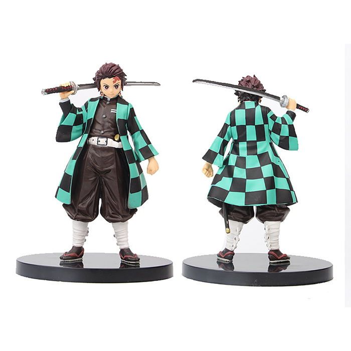 6.3" Tanjiro Kamado Q Version PVC Doll Toys Desk Decor with Color Box ...