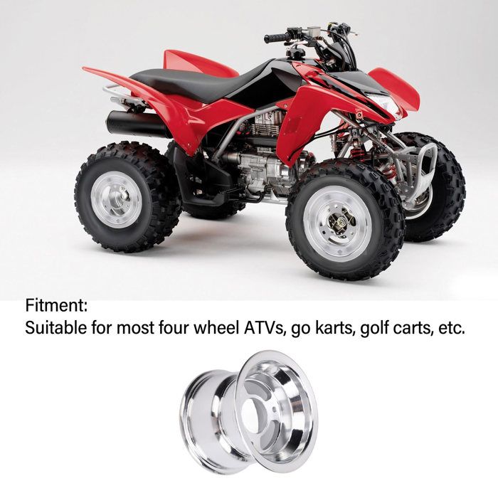 Jante ATV - SURENHAP - 6 pouces - Alliage aluminium - Rouge - Haute ...