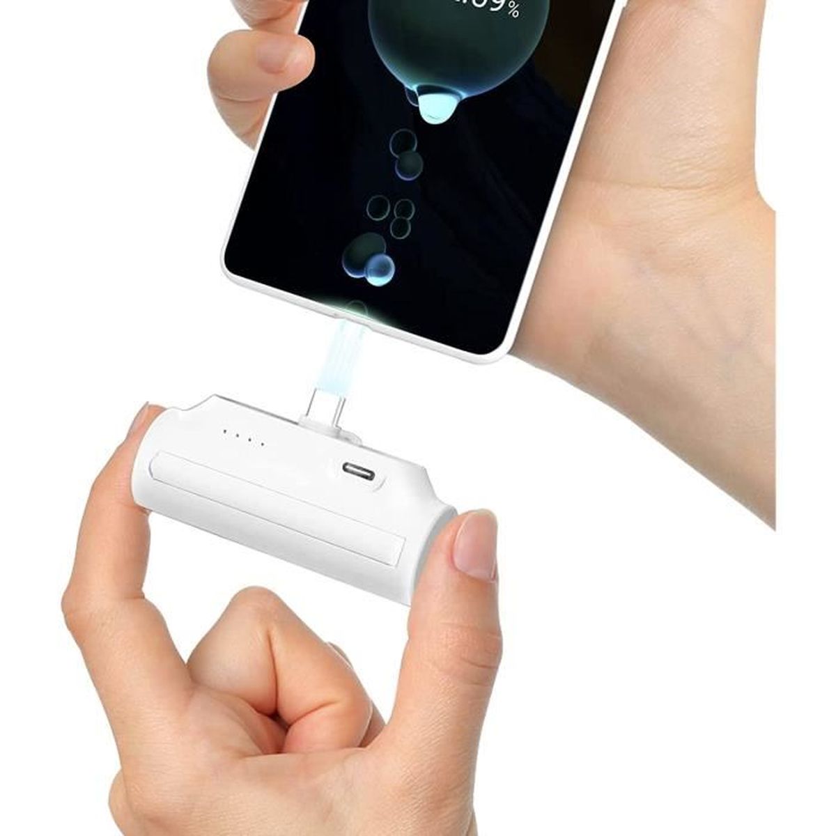 Mini Batterie Externe avec Support, Petite Chargeur Rapide 5000mAh ...