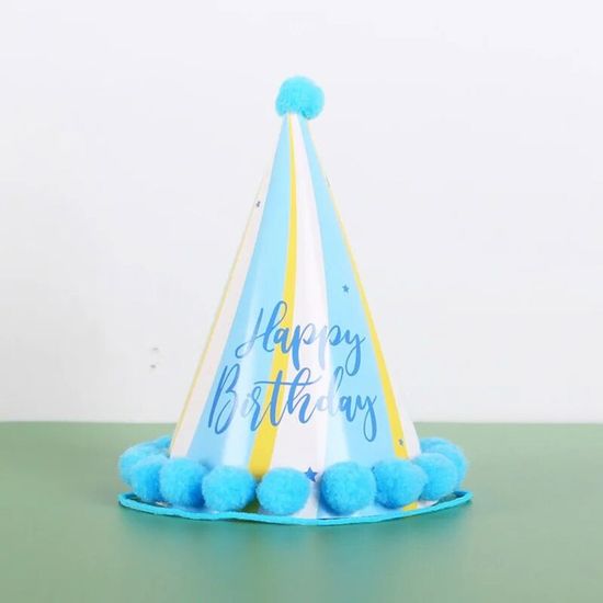 Pompons en feutre à pois pour décoration de fête,chapeaux joyeux ...