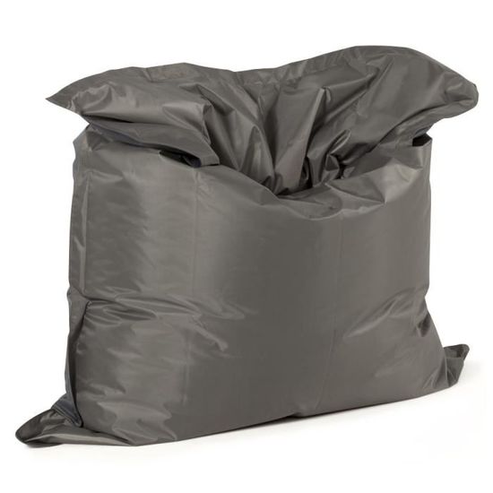 Pouf géant 'LAZY' gris/gris 180x140cm - Cdiscount Maison