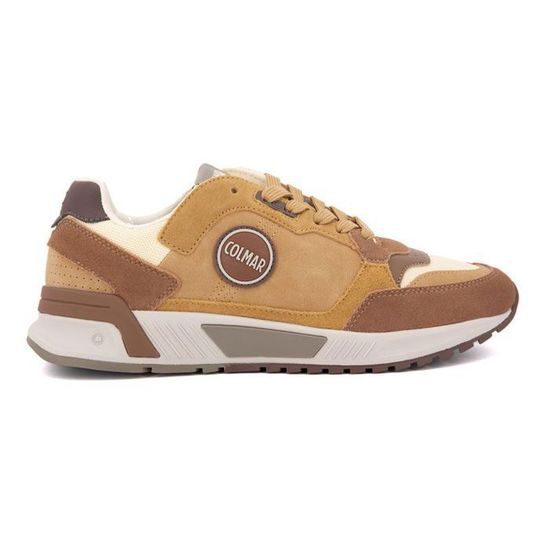 Basket homme - COLMAR - DALTON SHIFT - Sand - Beige - Lacets - Daim ...