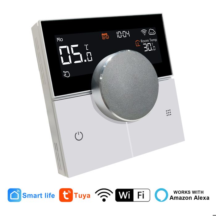Thermostat intelligent WiFi Tuya 3A Contrôleur de température de chauffage de l'eau Fonctionne ...