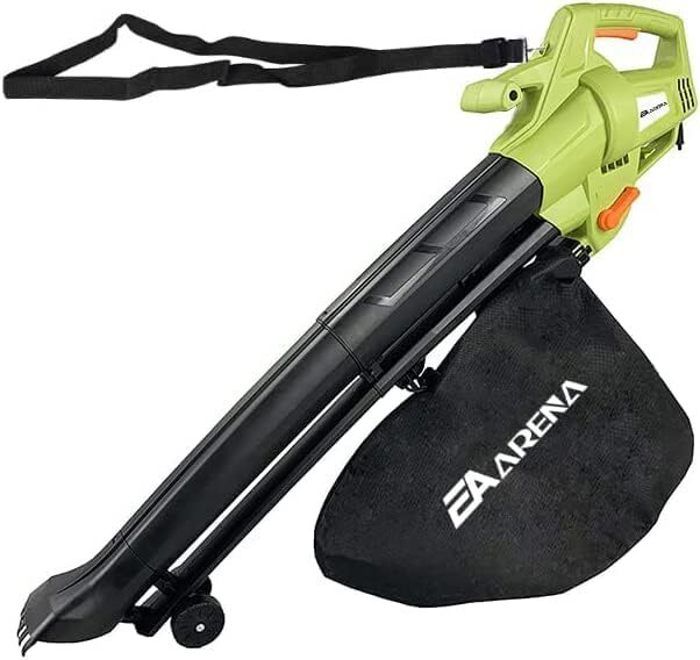 Souffleur Électrique 3en1, 3000W - avec Roulettes + Sac de Ramassage de ...