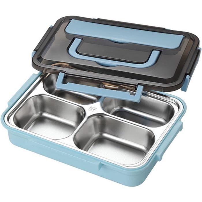 Bento Lunch Box Inox, Lunch Box Isotherme Avec Compartiments, Portable ...