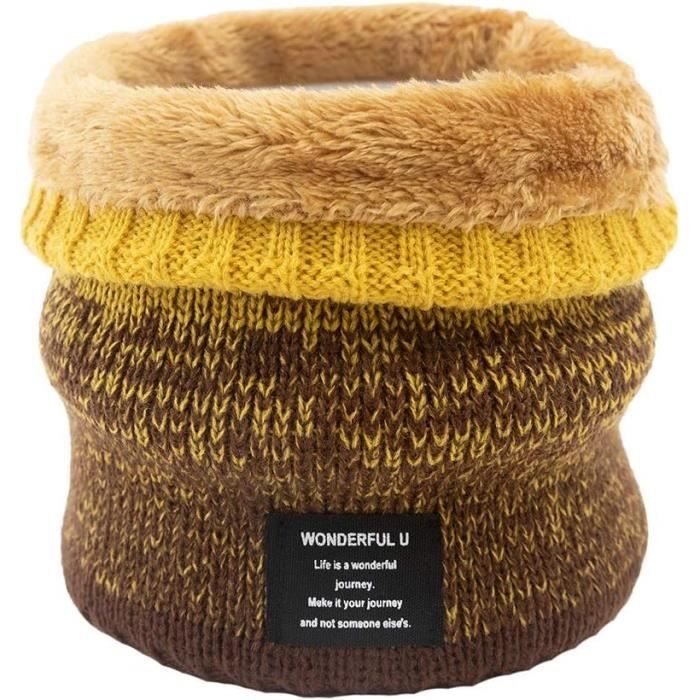 Cache-Col Tricoté, Thermique Hiver Chaud Windstopper Echarpe Avec ...