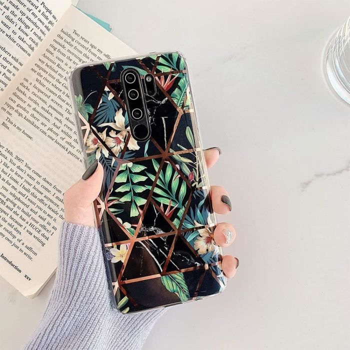 Coque pour Xiaomi Redmi Note 8 Pro Housse Silicone TPU Bumper Fleur ...