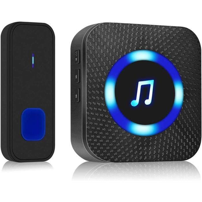 Sonnette sans Fil Sonnette D'entrée de Porte Étanche IP55 de Portée ...