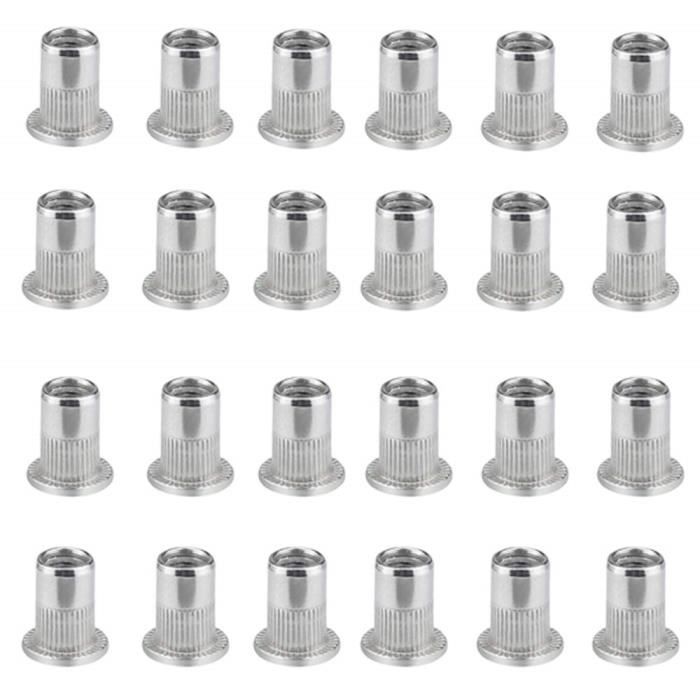 Écrou à Sertir 100 Pièces Rivet Ecrou Rivet Fileté Stainless Steel ...