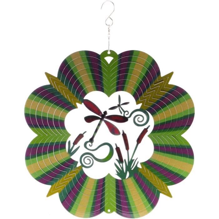 Vent Spinner Décoratif Jardin Carillon Éolien Spinner 3D Intérieur ...