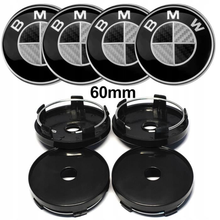 BEQ - 4×OD60mm BMW Logo Retrofit Cache Moyeu Roue Modifiées Jante ...