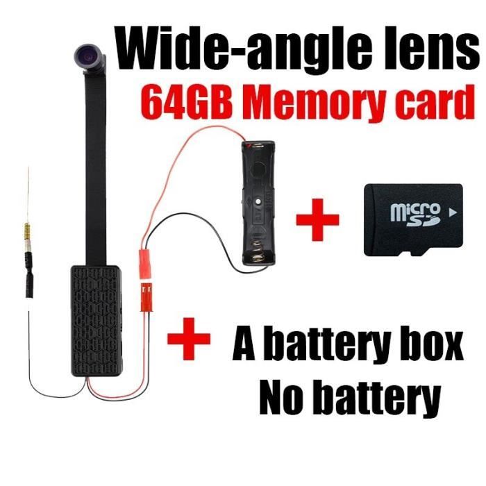 Caméra miniature,Mini caméra de surveillance Portable IP WiFi HD, avec vision nocturne, vision à ...