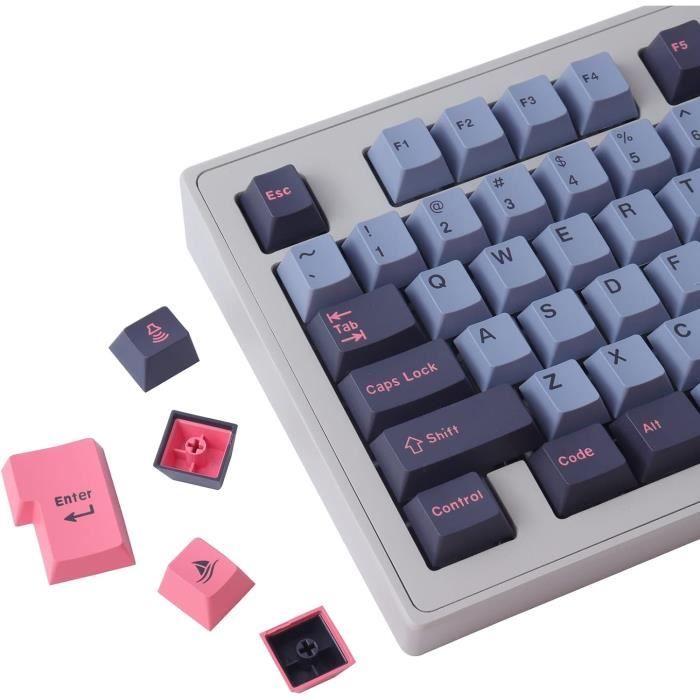 Keycaps 173 Keys Profil Cherry Abs Double-Shot Ansi-Iso Layout Keycaps ...