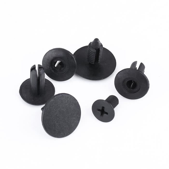 Dioche Clip de garniture de porte 1000 pièces assorties en plastique ...