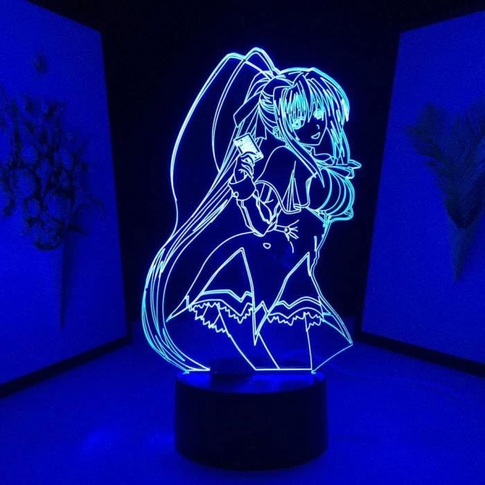 3D Anime Lampe High School Dxd Led Himejima Akeno Veilleuse Pour ...