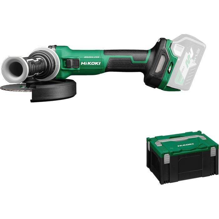 Meuleuse d'angle sans fil HIKOKI G3615DVE 36V Brushless avec accessoires en coffret HSCIII ...