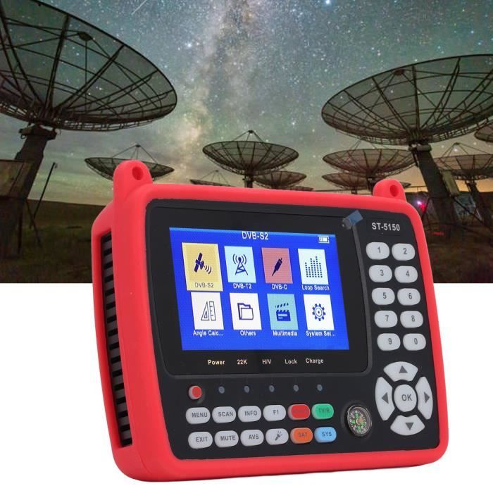 HURRISE HD Satellite Finder Meter DVB-S 2/S DVBT/T2 - Small Lightweight ...