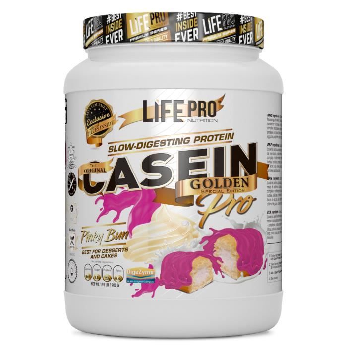 LIFE PRO CASEIN PRO GOURMET EDITION 900G-PINKY BUN - Cdiscount Sport