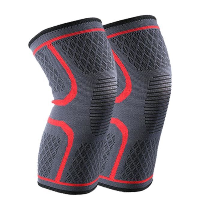 Protège-genou,Genouillères en Nylon élastique pour hommes et femmes ...