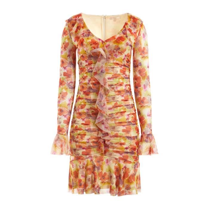 Robe femme Guess Rosalee - acquarelle bloom - M Acquarelle bloom ...