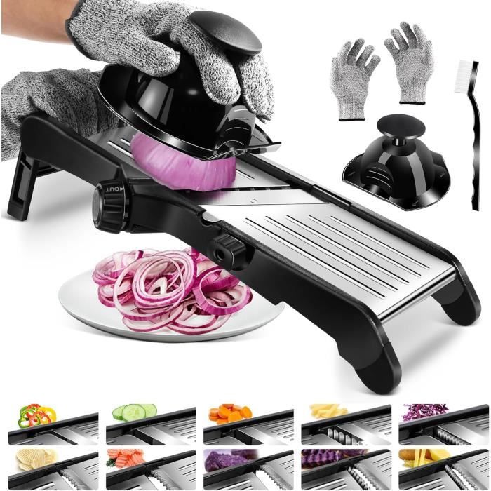 Mandoline Trancheuse À Légumes, Taille Légumes Réglable En Acier ...
