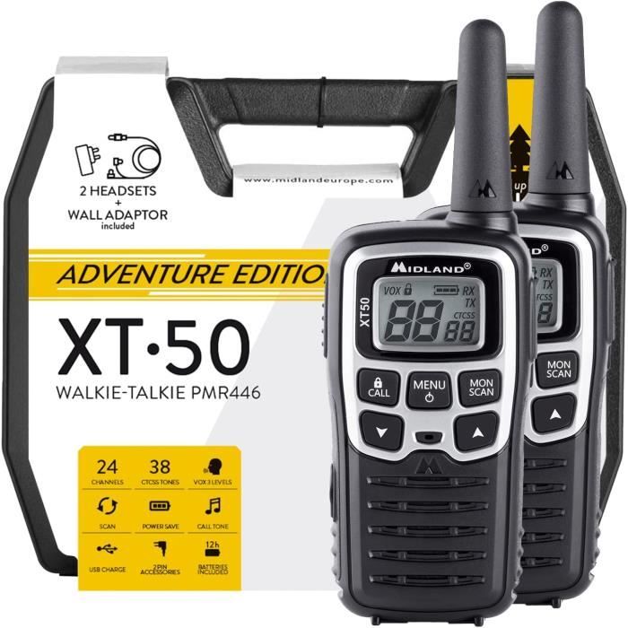 Midland XT50 Adventure, Radio Bi-Bande, Talkie-Walkie Professionnel à ...
