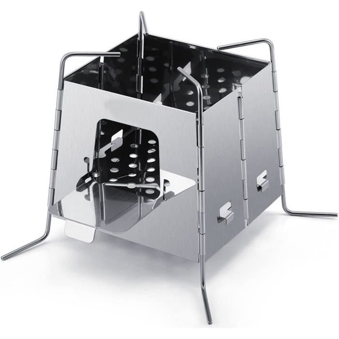 Mini Foyer Extérieur, Poêle À Bois Pliable En Acier Inoxydable, Brasero ...