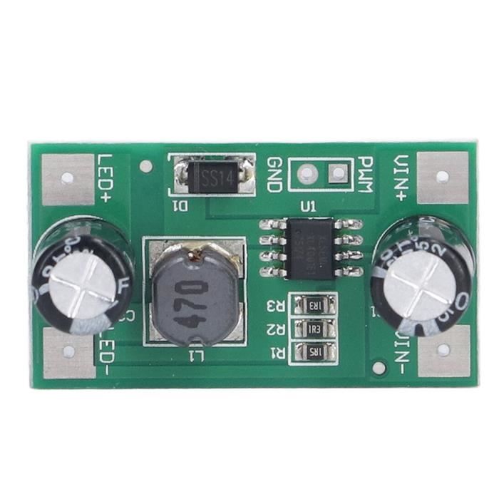 Module pilote LED - VBESTLIFE - DC vers DC - Entrée 5-35V - Sortie 350mA - Gradation PWM ...