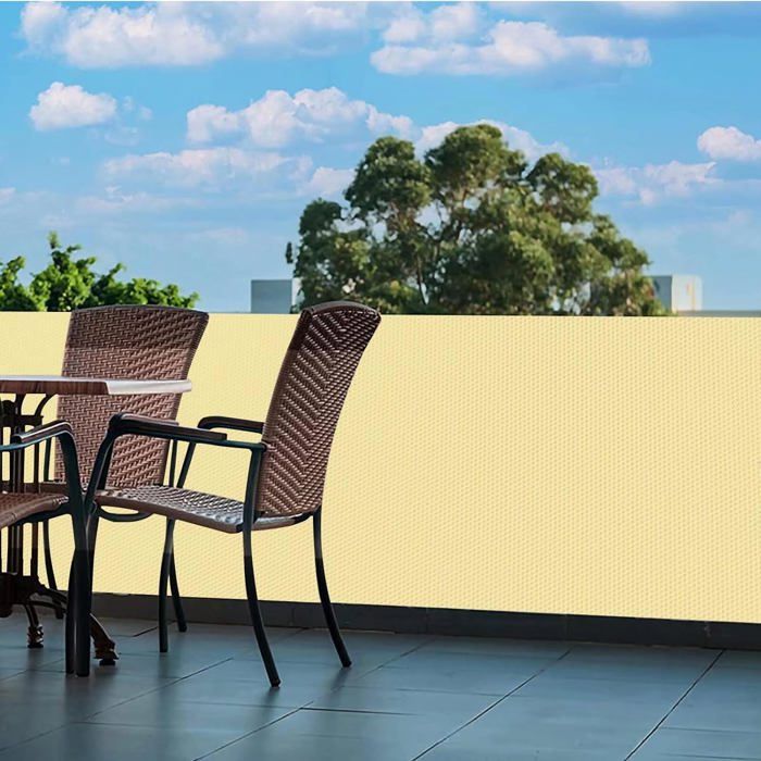 Brise Vue Balcon sur Mesure Résistant Aux Intempéries Opaque bache ...