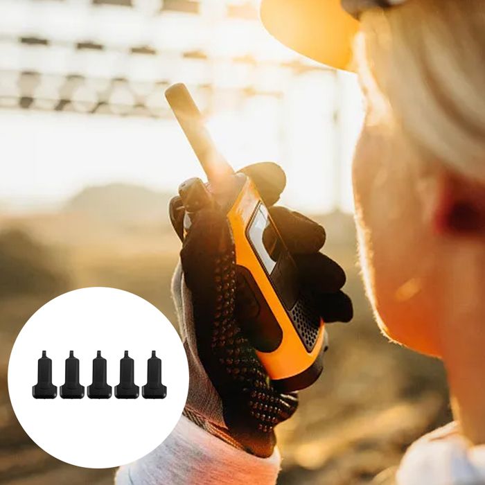 Lot de 5 talkies-walkies bidirectionnels avec clip ceinture Zs-B1 pour ...