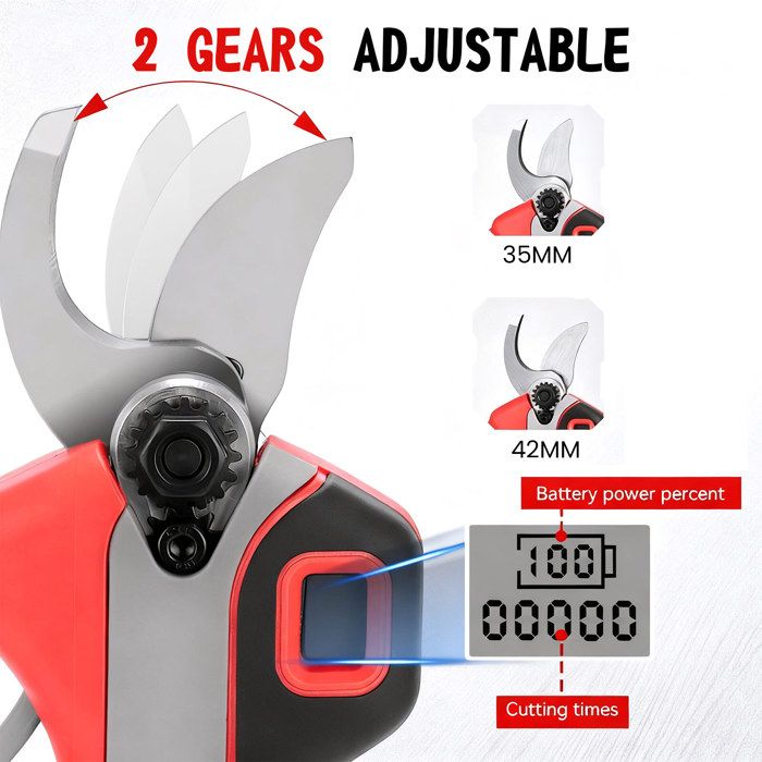Secateur Electrique Sans Fil ,30 mm Secateur Professionnel, 600W Motor ...