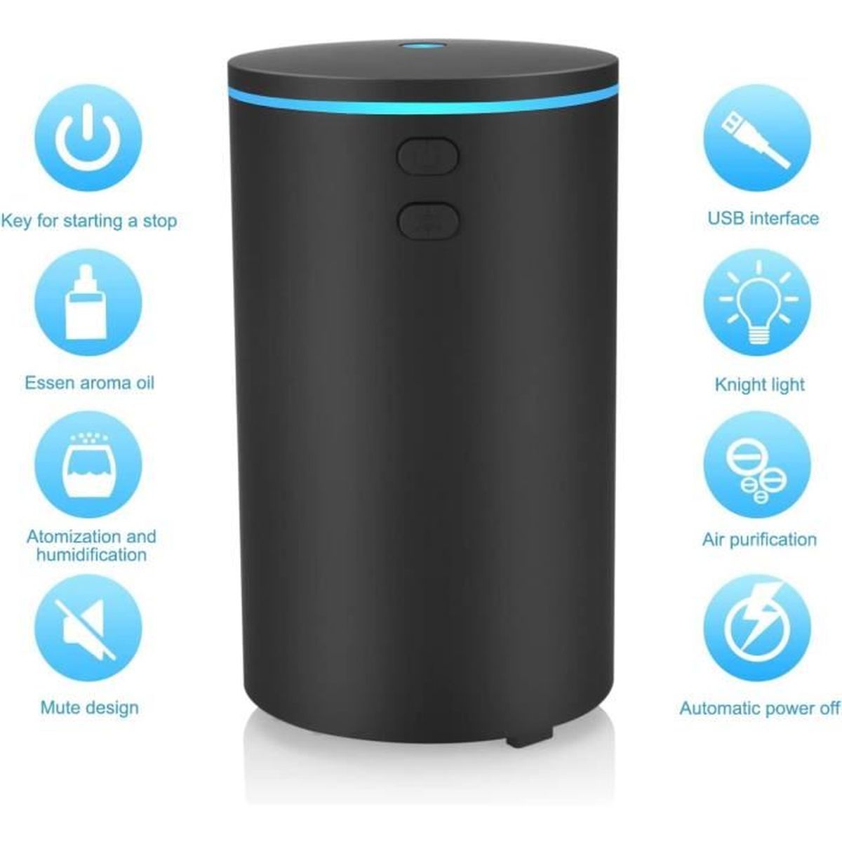 Diffuseur Huiles Essentielles Usb 60Ml, Humidificateur D'Air ...