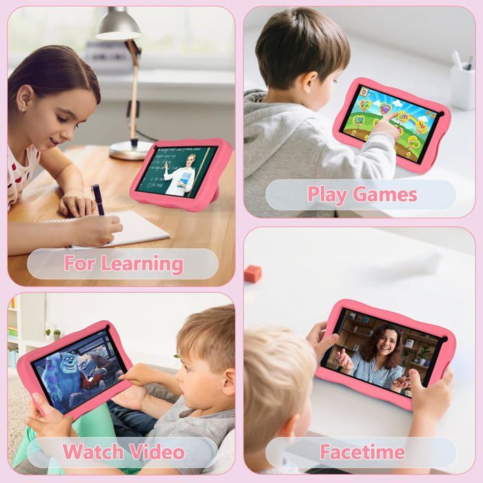 Tablette Enfants 7 Pouces Android Tablette Pour Enfant Avec 8Gb Ram+ ...