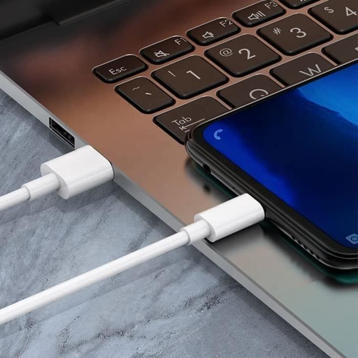 HIGHCOOL Câble USB-C 2A 0,914 m - Charge rapide pour Samsung, Huawei ...