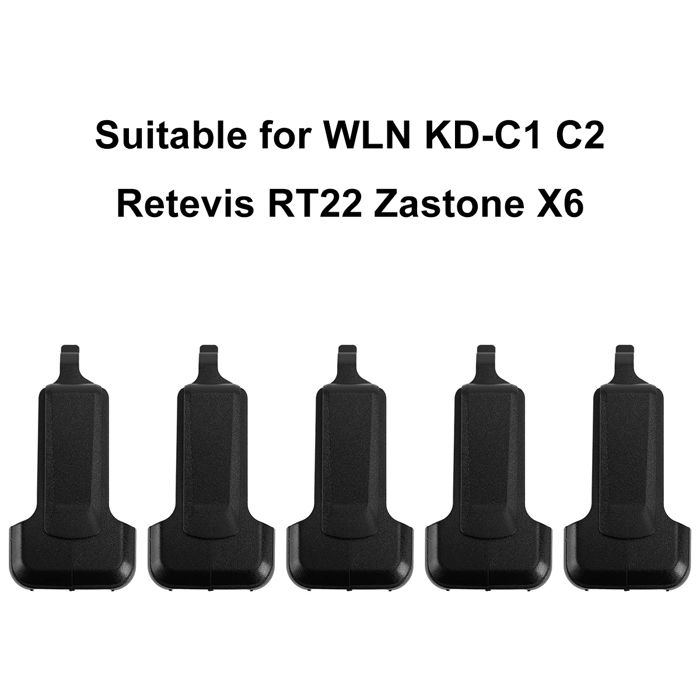 Lot de 5 talkies-walkies bidirectionnels avec clip ceinture Zs-B1 pour ...