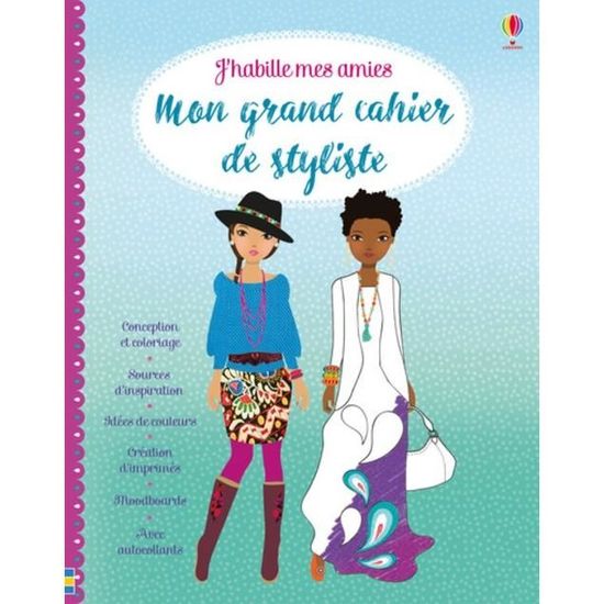 Mon grand cahier de styliste - Cdiscount Beaux-Arts et Loisirs créatifs