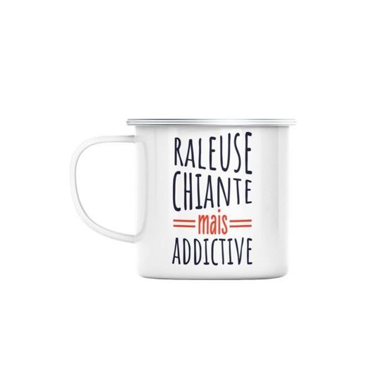 Mug en Métal Emaillé Râleuse, Chiante mais Addictive Humour ...