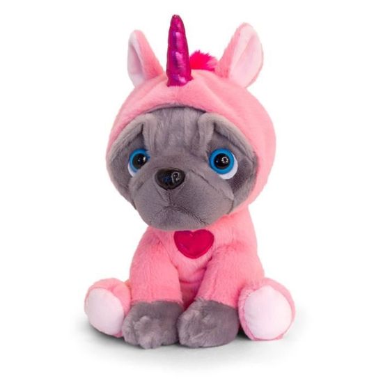 Peluche Keel Toys Pugsley 20cm costume rose - Cdiscount Jeux - Jouets