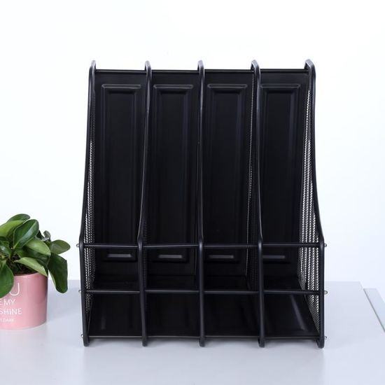 Vvikizy Support de fichiers 4 fentes en métal magazine livre fichier ...