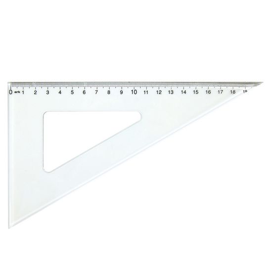 Equerre en plastique transparent Waytex 931242 21 cm 60° graduation en ...