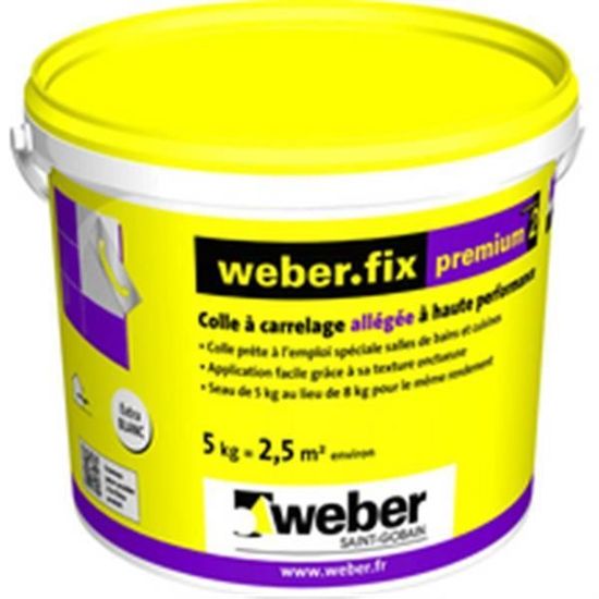 Weber Adhésif hautes performances et allégé pour carrelage (D2 ET ...