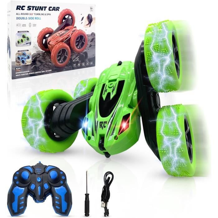 Voiture Télécommandé Enfant, 360°Rotation 4WD Voiture RC, 2.4GHz Voiture Radiocommandée Tout ...