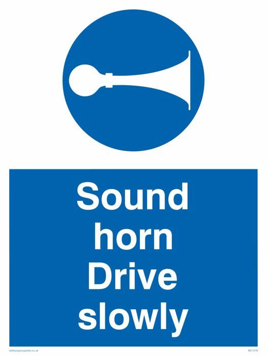 Safetysignsupplies - MC1478-A3P-V - Viking Signs "Corne de son disque ...