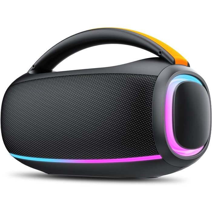 Enceinte Bluetooth - Chronus - Portable - Étanche IPX7 - 80W - Noir ...