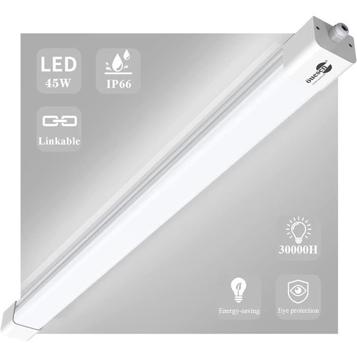 PLAFONNIER Tube Led Tube Neon Led 150cm 45W Réglette LED Étanche IP66 ...