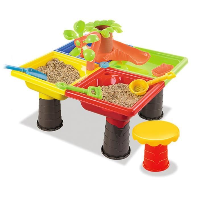 Table de Plage Jouer Table de Jeu Sable et Eau pour Les activités ...