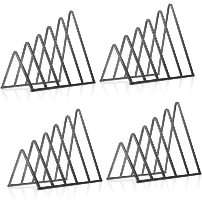 4 Pièces Étagère Bureau Noir Table Présentoir Noir Support Triangle ...