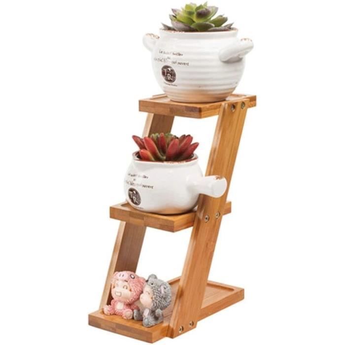 PORTE-PLANTE - TMY - Plante De Bureau Cadre Support De Fleurs En Bambou ...