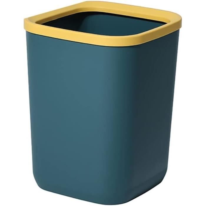 Poubelle De Bureau En Plastique Couvercle Pivotant Poubelle Double ...