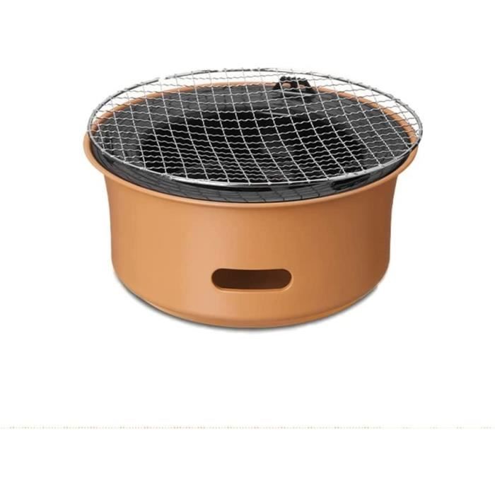 JSY Barbecue à Charbon Barbecue rond portatif de charbon de bois de ...